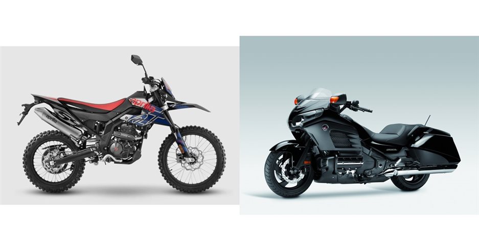 Aprilia RX 125 2023 vs Honda Goldwing F6B 2013