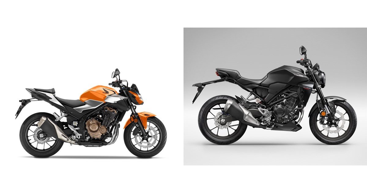 Motorrad Vergleich Honda CB500F 2020 vs. Honda CB300R 2024