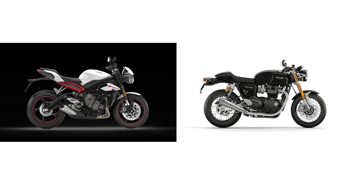 Motorrad Vergleich Triumph Street Triple 765 R 2017 vs. Triumph ...