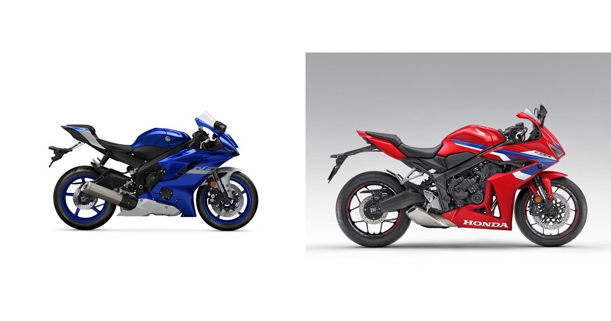 Yamaha YZF-R6 2020 vs Honda CBR650R E-Clutch 2024