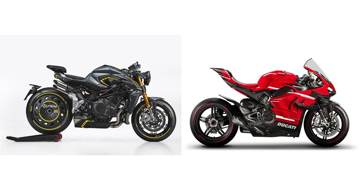 MV Agusta Rush 1000 2021 vs Ducati Panigale V4 Superleggera 2023