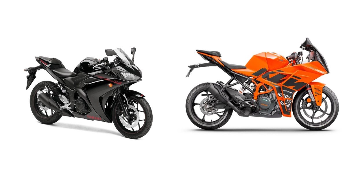 Motorrad Vergleich Yamaha R3 2015 vs. KTM RC 390 2023