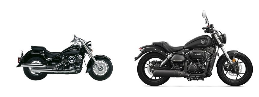 Motorrad Vergleich Yamaha XVS 650 Drag Star Classic 2007 vs. Keeway RKV ...