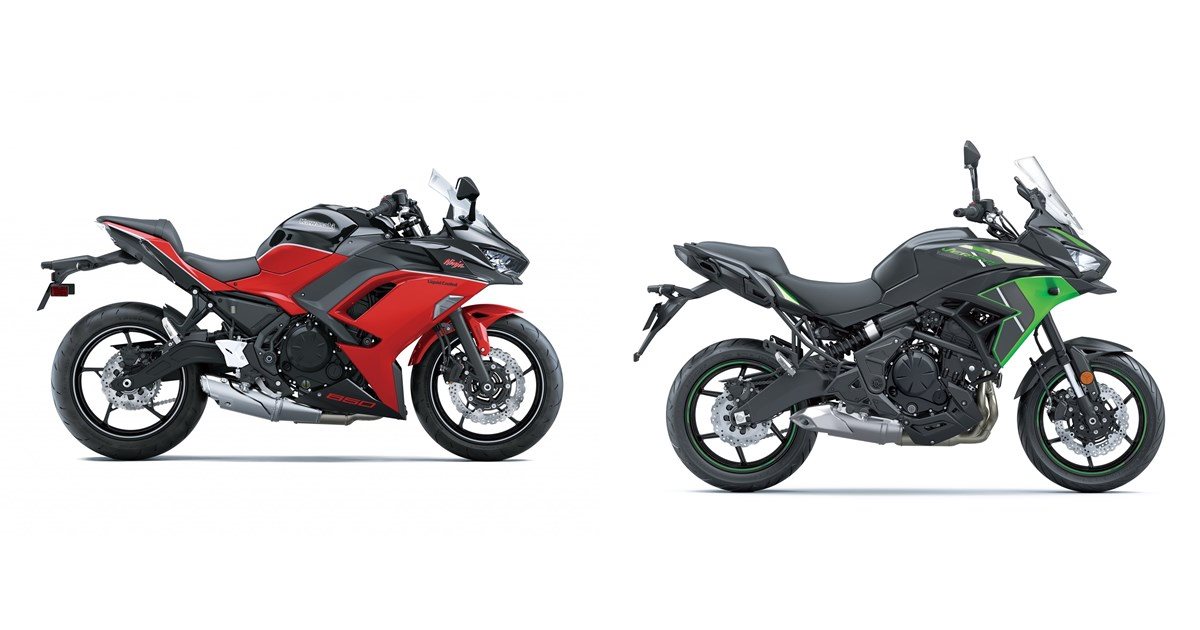 Kawasaki Ninja 650 40th Anniversary 2024 vs Kawasaki Versys 650 2024