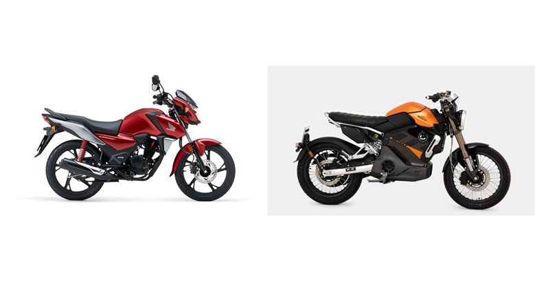 Honda CB125F 2022 vs Super Soco TC max 2023