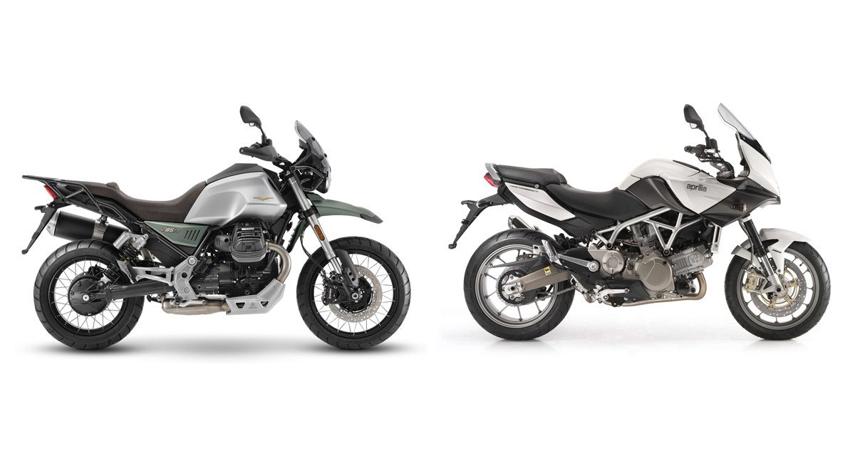 Moto Guzzi V85 TT Centenario 2022 vs Aprilia Mana 850 GT 2018