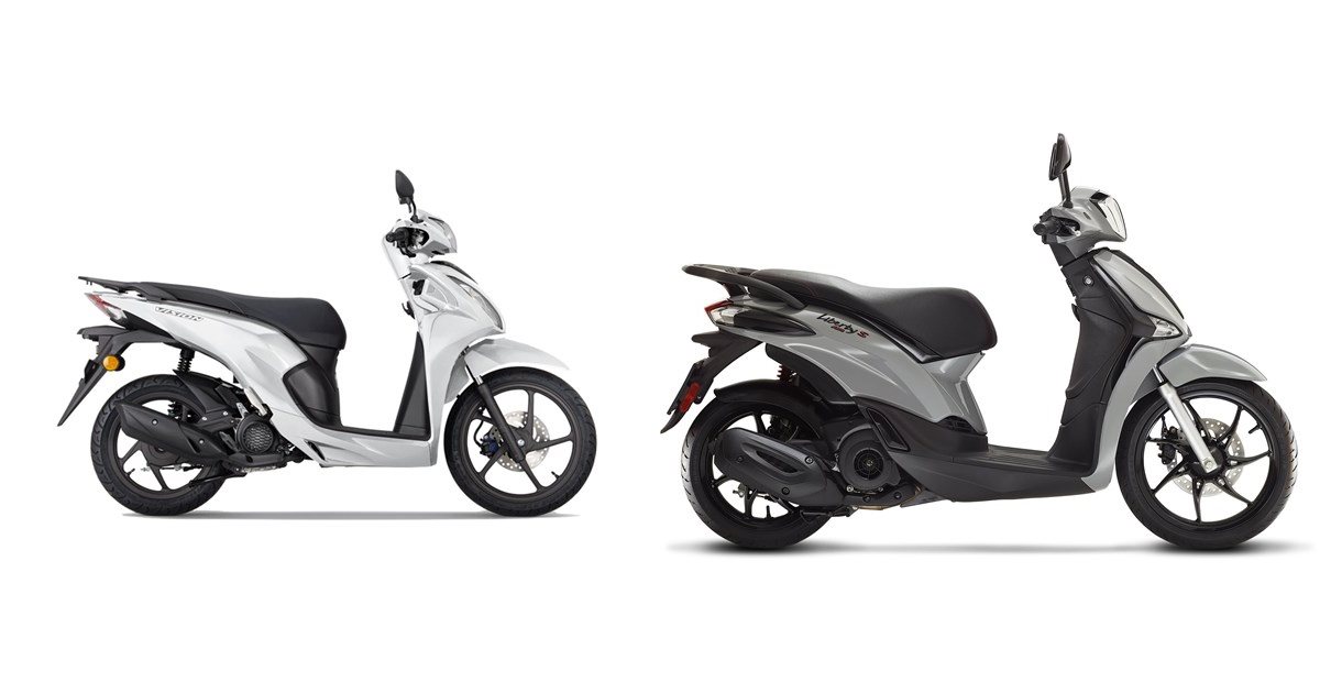 Motorrad Vergleich Honda NSC Vision 110 2024 vs. Piaggio Liberty 125 S 2024