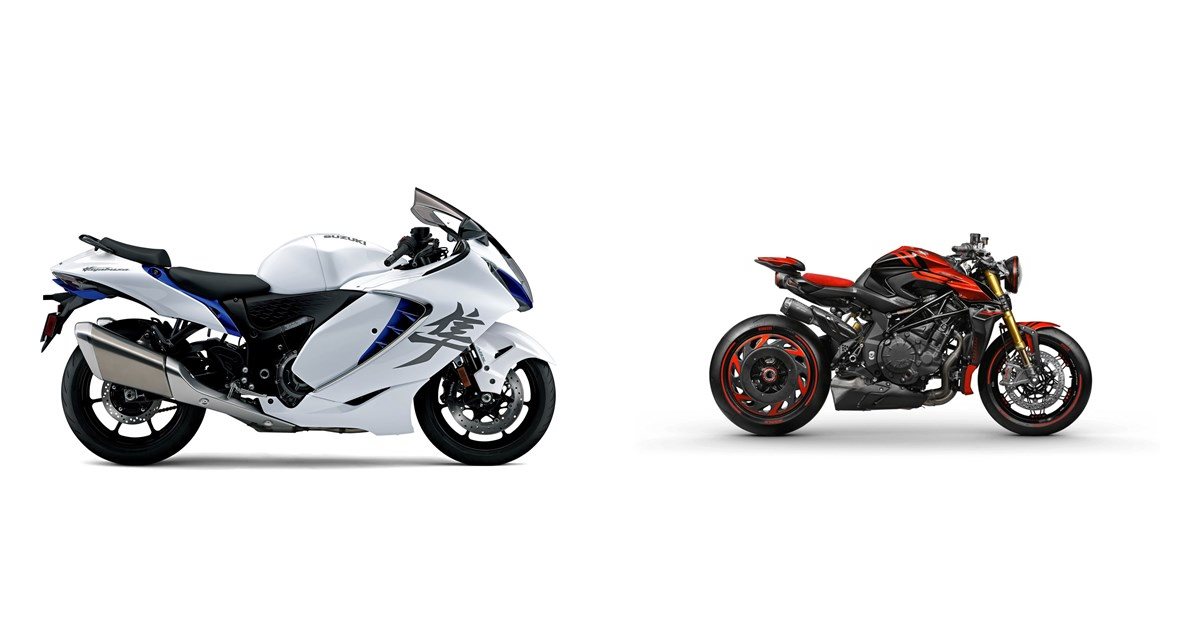 Motorrad Vergleich Suzuki Hayabusa 2023 vs. MV Agusta Rush 1000 2024