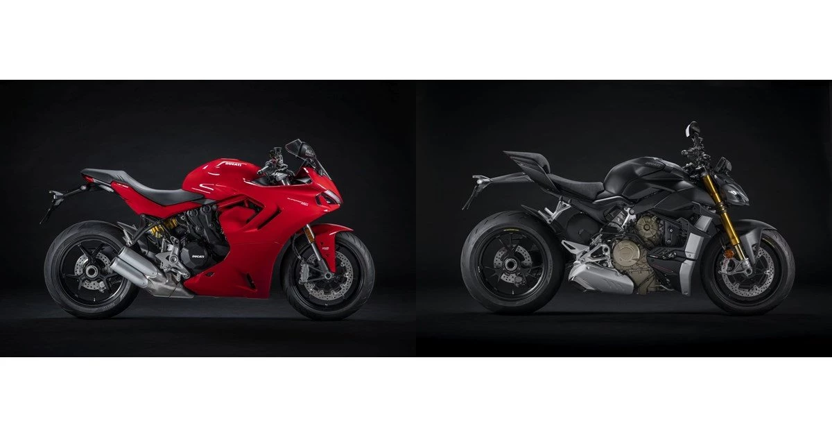Motorrad Vergleich Ducati SuperSport 950 2021 vs. Ducati Streetfighter ...