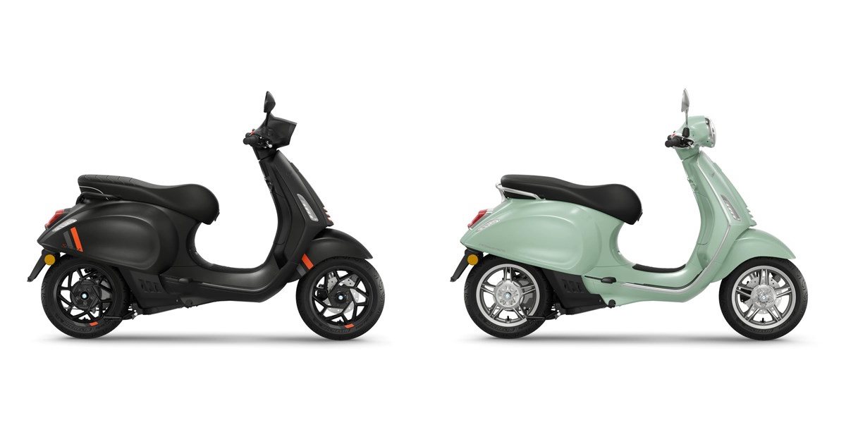 Motorrad Vergleich Vespa Sprint S Elettrica 2024 vs. Vespa Primavera Elettrica 2024