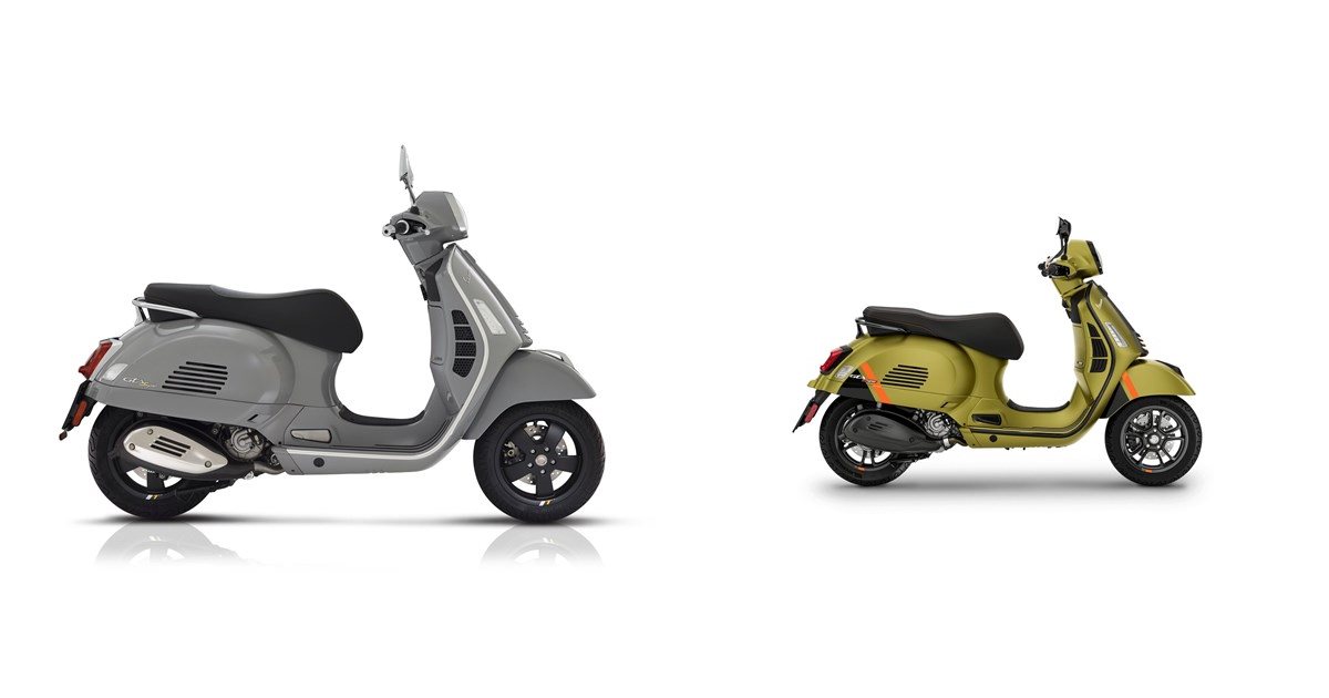 Motorrad Vergleich Vespa GTS 300 hpe Super Tech 2020 vs. Vespa GTS 300 Super Sport 2024