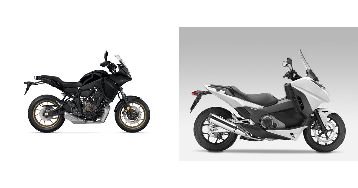 Motorrad Vergleich Yamaha Tracer 7 2023 vs. Honda Integra 2015