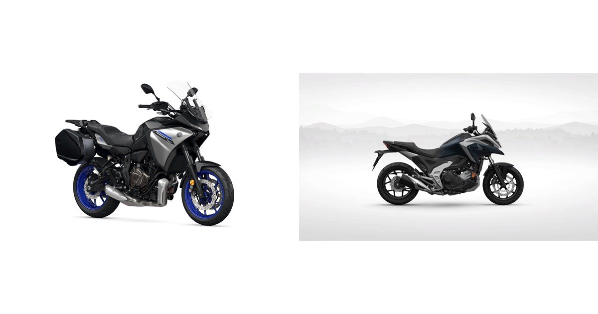 Comparaison des motos Yamaha Tracer 7 GT 2024 VS. Honda NC750X 2024