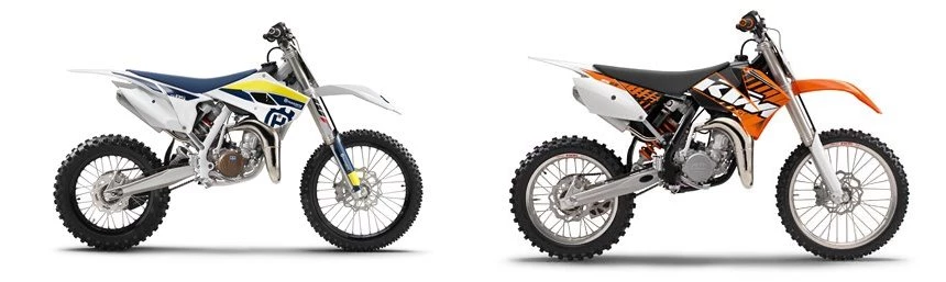Motorrad Vergleich Husqvarna TC 85 2017 vs. KTM 85 SX 17/14 2012