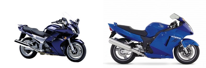 Motorrad Vergleich Yamaha FJR1300A 2006 vs. Honda CBR 1100 XX Super ...