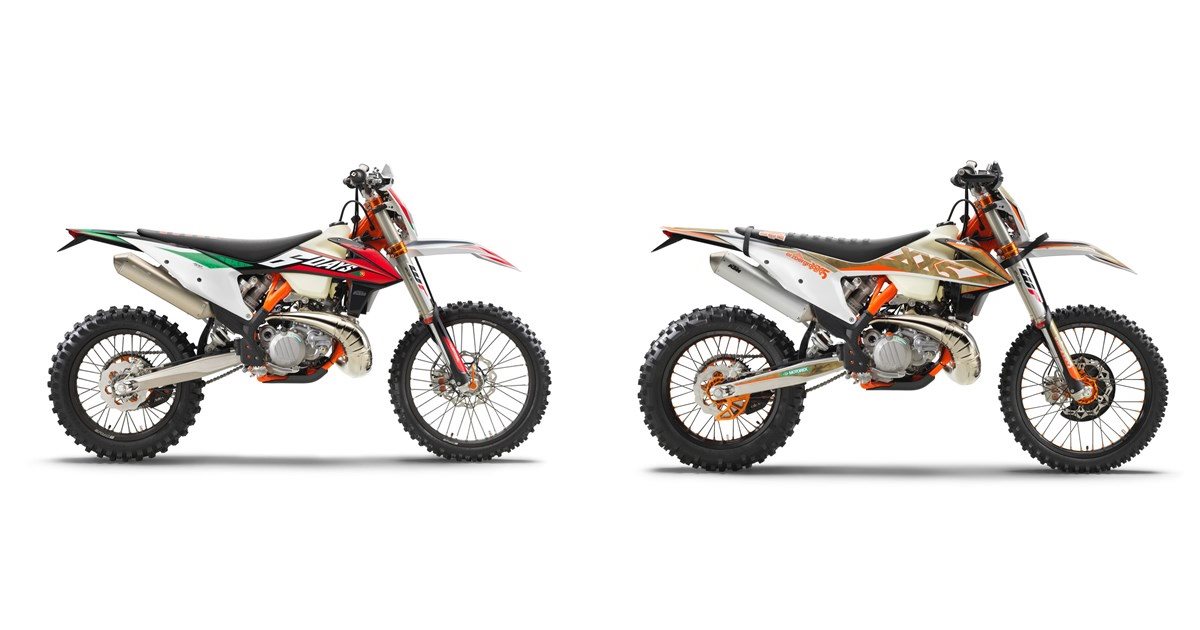 Motorrad Vergleich KTM 300 EXC TPI Sixdays 2020 vs. KTM 300 EXC TPI Erzberg Edition 2020
