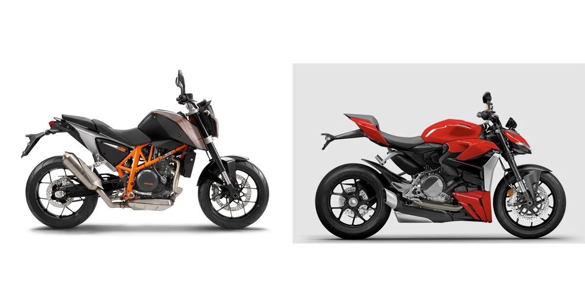 KTM 690 Duke 2014 vs Ducati Streetfighter V2 2024