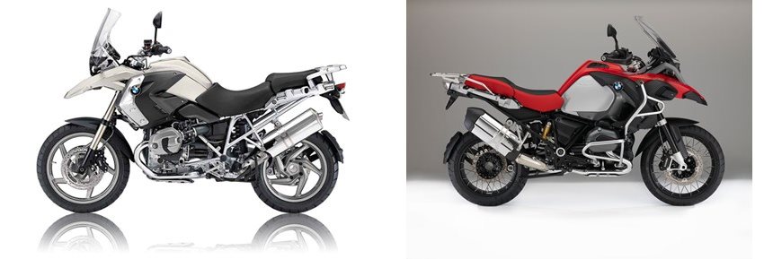 Motorrad Vergleich BMW R 1200 GS 2011 vs. BMW R 1200 GS Adventure 2016