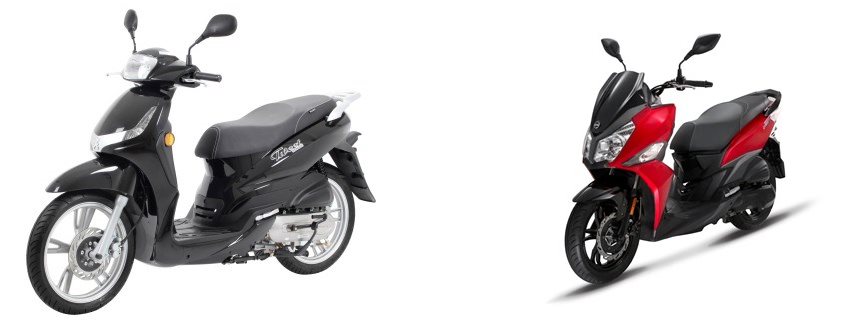 Motorrad Vergleich Peugeot Tweet 125 2012 vs. Sym Jet 14 125 2021