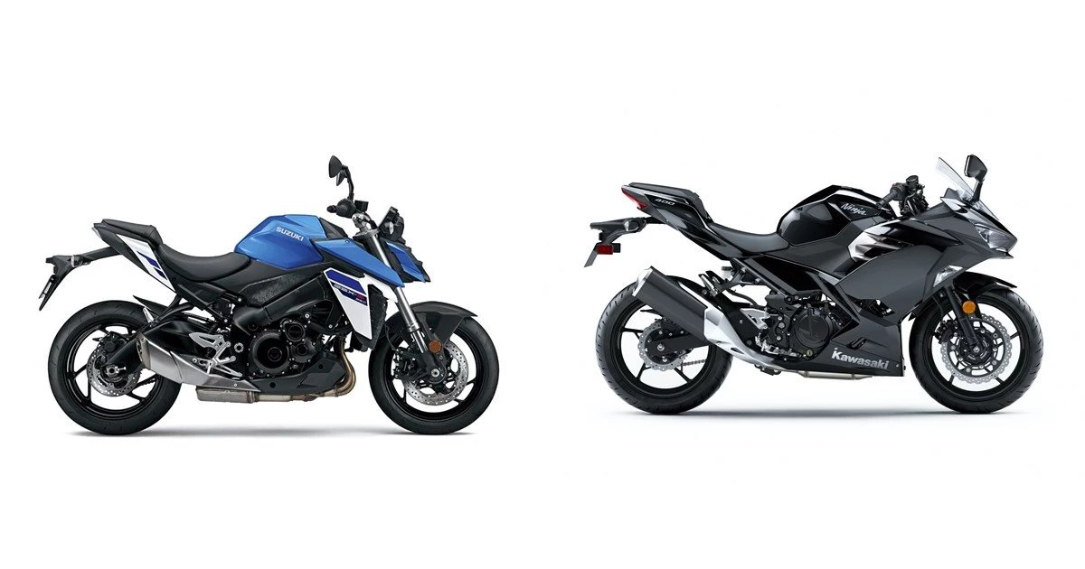Motorrad Vergleich Suzuki GSX-S950 2024 vs. Kawasaki Ninja 400 2018