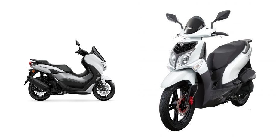 Motorrad Vergleich Yamaha NMAX 125 2022 vs. Sym HD II 125 2018