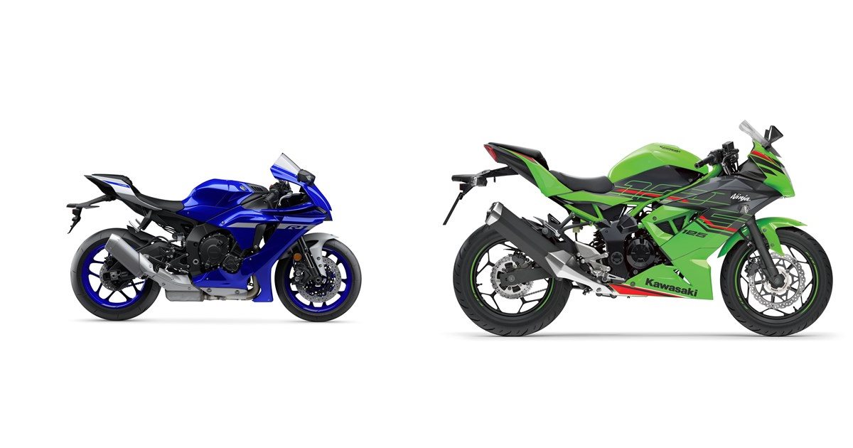 Yamaha R1 2021 vs Kawasaki Ninja 125 2024