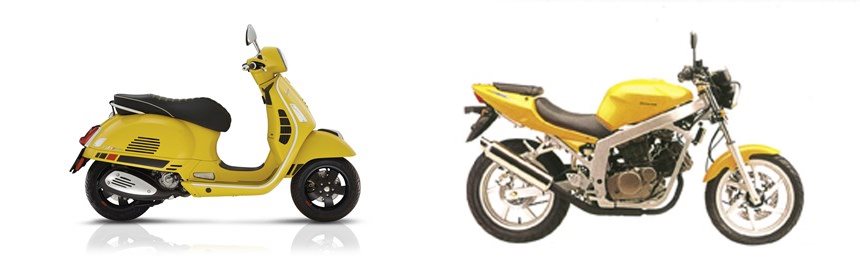 Motorrad Vergleich Vespa GTS 125 i.e. Super Sport 2018 vs. Vespa GT 125 2006