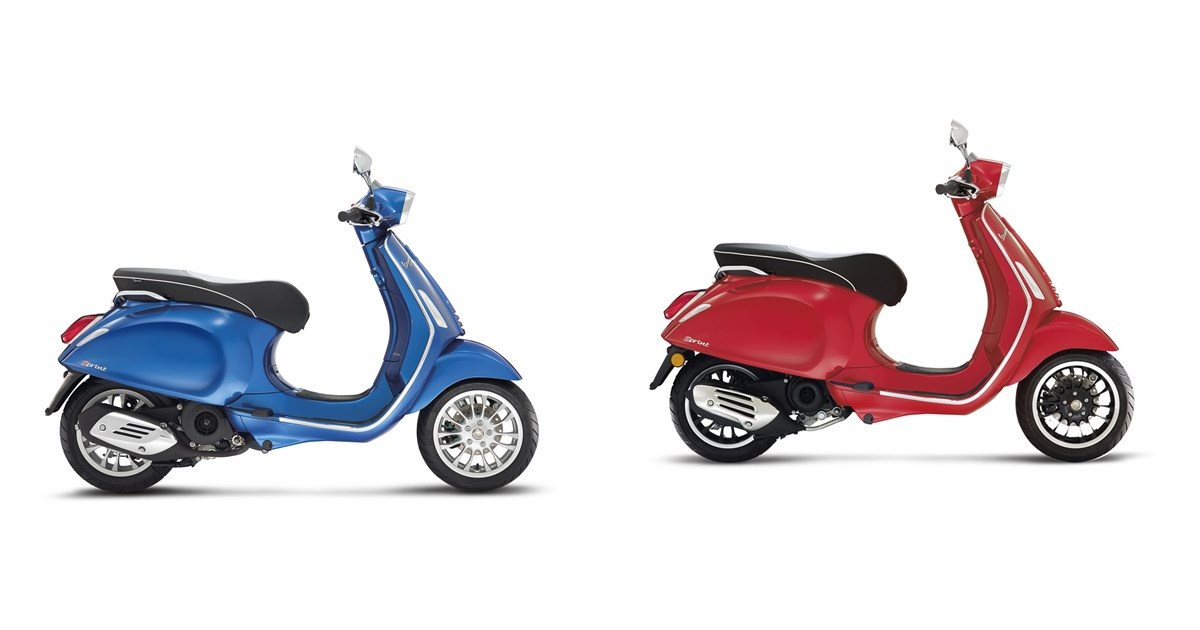 Motorrad Vergleich Vespa Sprint 50 4T 2016 vs. Vespa Sprint 50 4T 2020