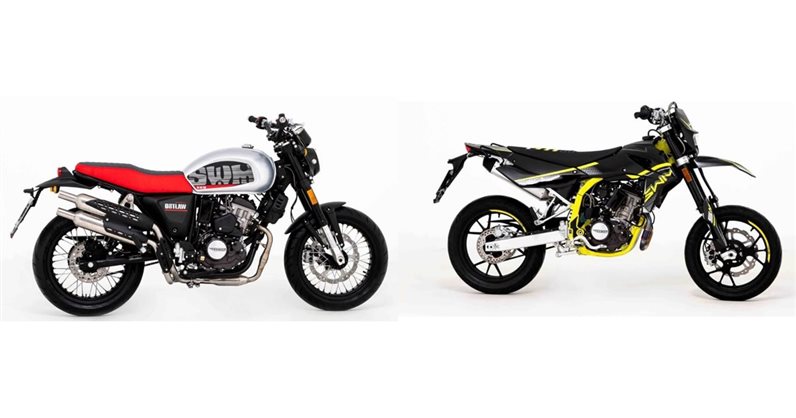 Motorrad Vergleich SWM Gran Milano Outlaw 125 2024 vs. SWM SM 125 R 2024