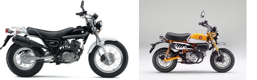 Suzuki VanVan 125 2009 vs Honda Monkey 125 2018