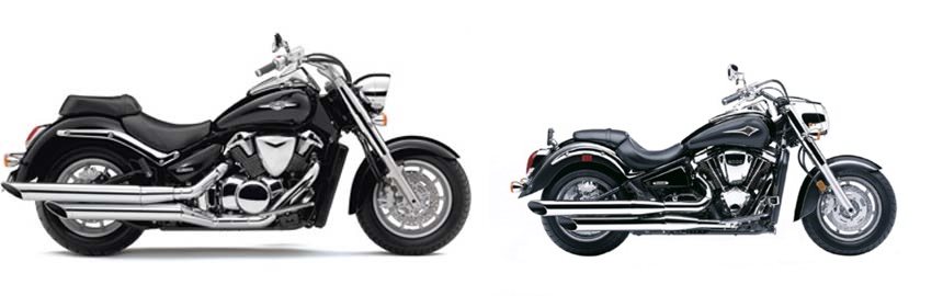 Motorrad Vergleich Suzuki Intruder C1800R 2009 vs. Kawasaki VN 2000 2007