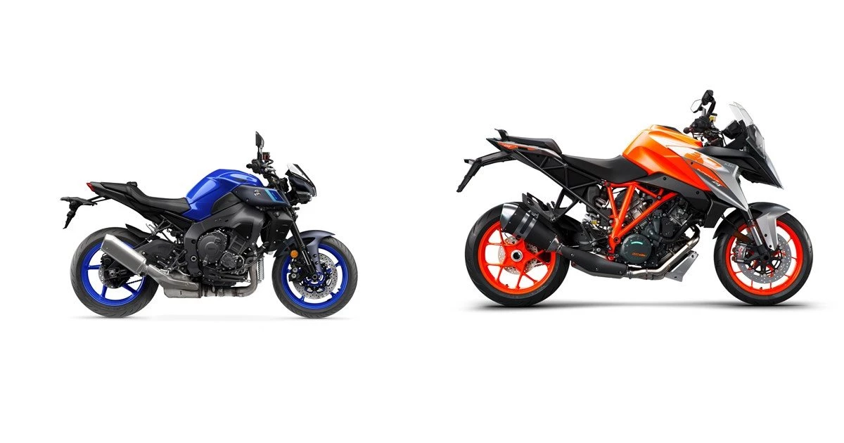Motorrad Vergleich Yamaha MT-10 2022 vs. KTM 1290 Super Duke GT 2018