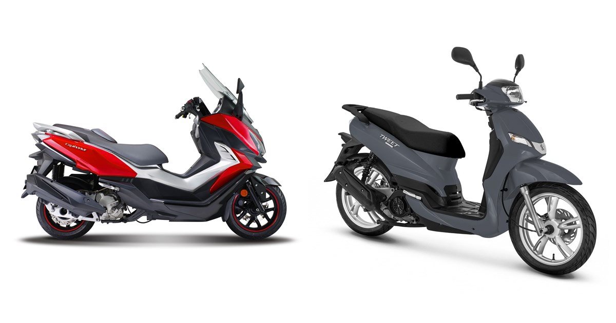Motorrad Vergleich Sym Cruisym 300 2017 vs. Peugeot Tweet 125 2020