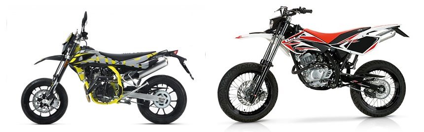 Motorrad Vergleich SWM SM 125 R 2020 vs. Beta RR Motard 125 4T 2011
