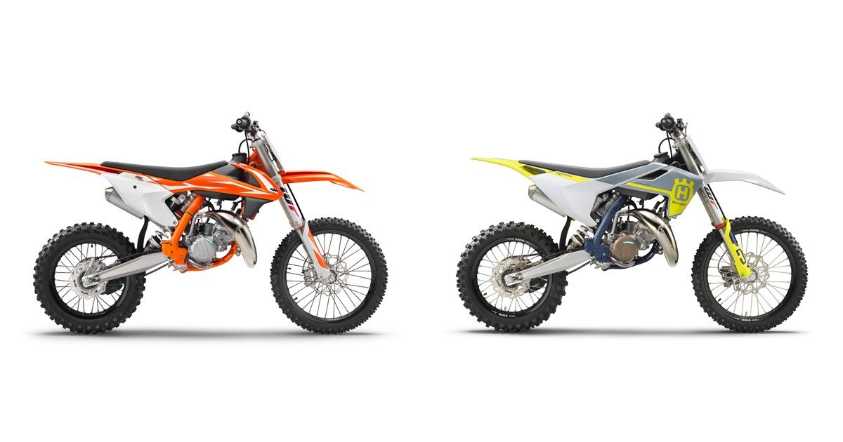 Motorrad Vergleich KTM 85 SX 17/14 2018 vs. Husqvarna TC 85 2023
