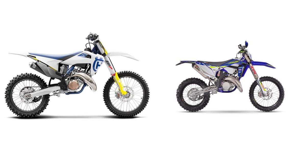 Motorrad Vergleich Husqvarna TC 125 2020 vs. Sherco 125 SE Factory 2023