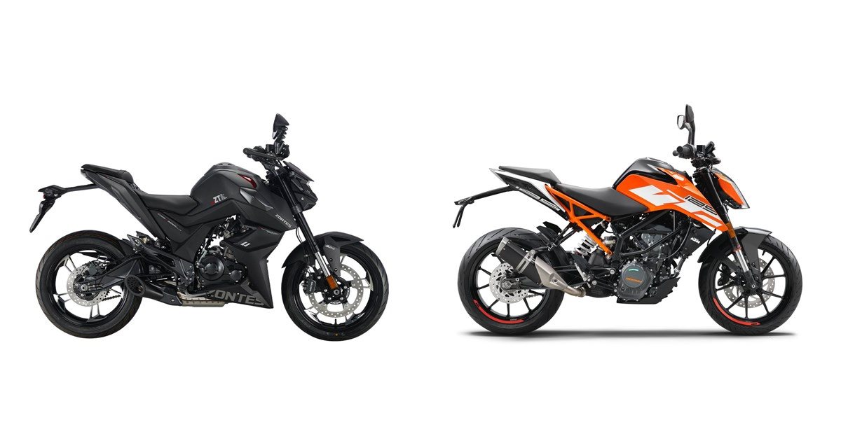 Motorrad Vergleich Zontes 125 U 2024 vs. KTM 125 Duke 2020