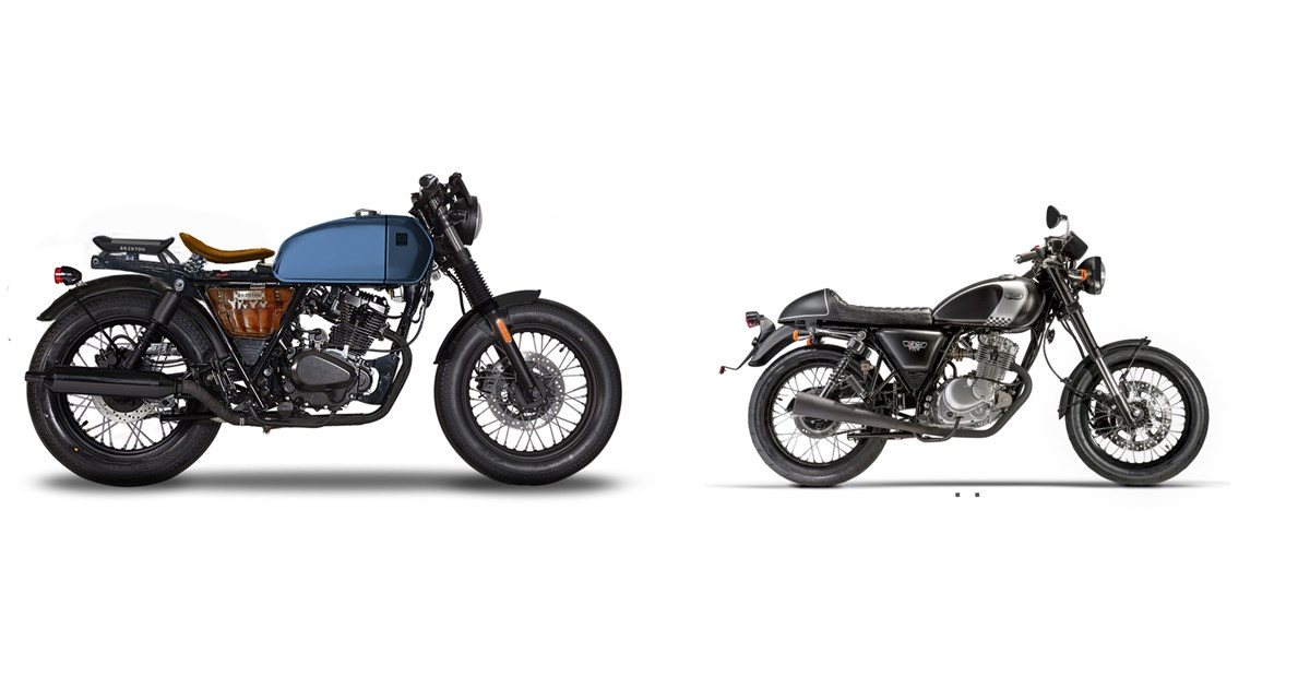 Motorrad Vergleich Brixton Rayburn 125 2020 vs. Mash Cafe Racer 125 ...