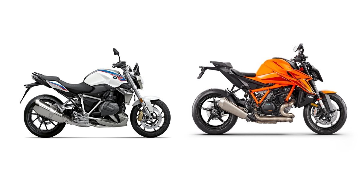 Motorrad Vergleich BMW R 1250 R 2021 vs. KTM 1390 Super Duke R 2024