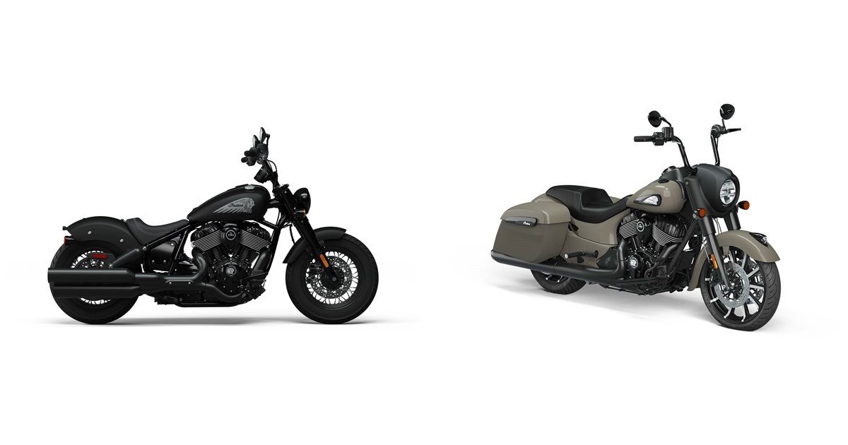 Motorrad Vergleich Indian Chief Bobber Dark Horse 2021 vs. Indian ...