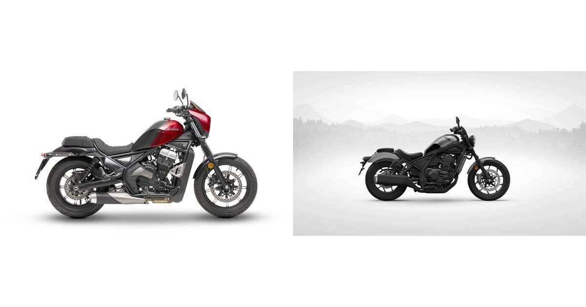 Motorrad Vergleich Moto Morini Calibro 2024 vs. Honda CMX1100 Rebel 2023