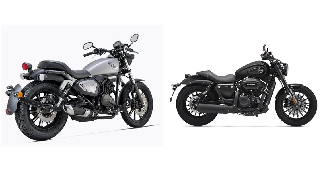 Keeway K-Light 125 2022 vs Keeway V-Cruise 2023