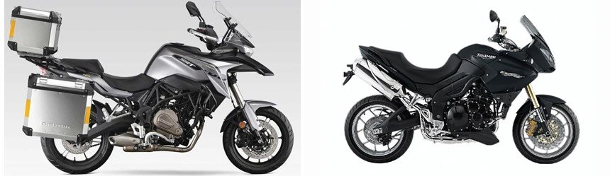 Motorrad Vergleich QJ Motor SRT 700 2023 vs. Triumph Tiger 1050 2011