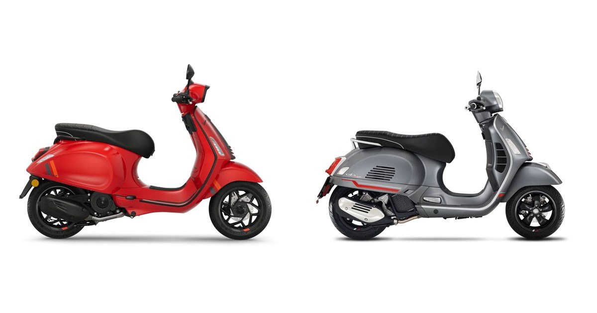 Motorrad Vergleich Vespa Sprint 125 S 2024 vs. Vespa GTS 125 Supersport iGET 2021