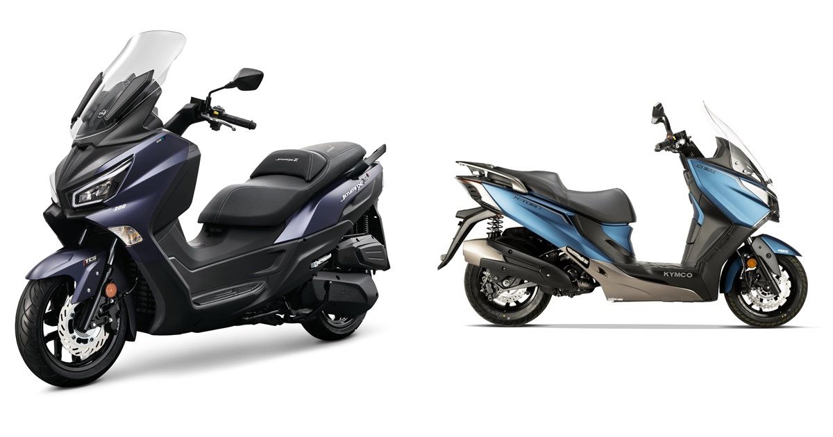Sym Joymax Z+ 300i 2023 vs Kymco X-Town CT 300i ABS 2024