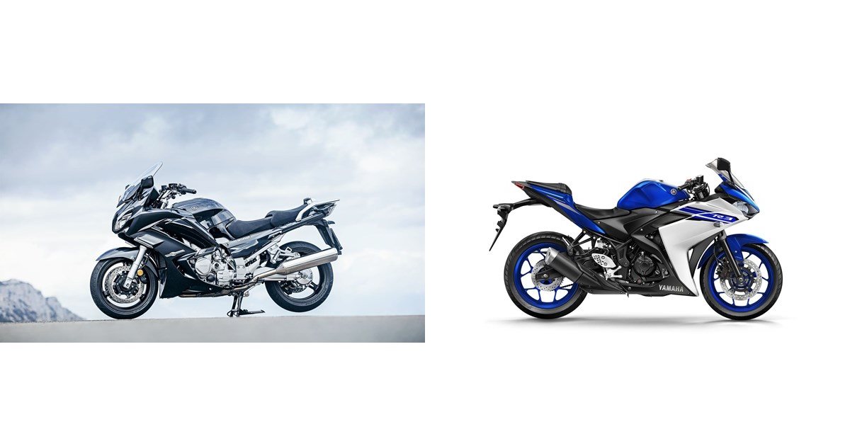 Motorrad Vergleich Yamaha FJR1300A 2020 vs. Yamaha R3 2017