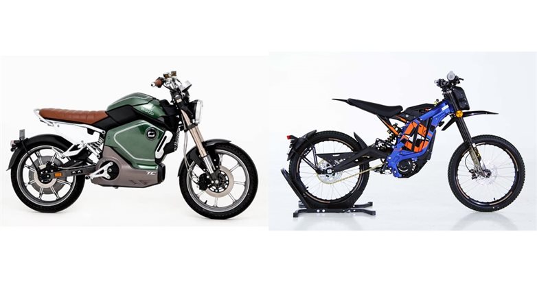 Motorrad Vergleich Super Soco TC ECO 2023 vs. Sur-Ron Lightbee Strassenversion L1EX 2024