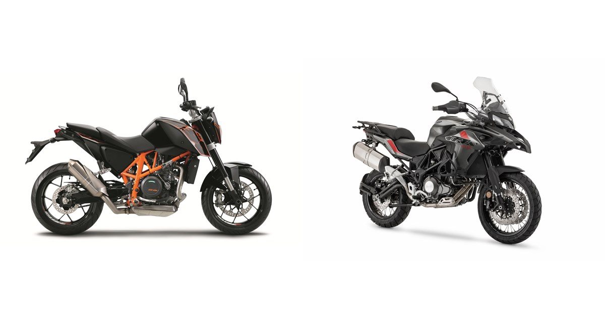 Motorrad Vergleich KTM 690 Duke 2015 vs. Benelli TRK 502 X 2019