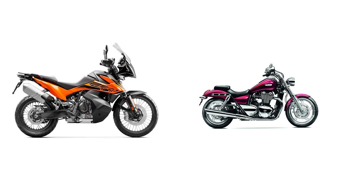 Motorrad Vergleich KTM 890 Adventure 2022 vs. Triumph Thunderbird 2014