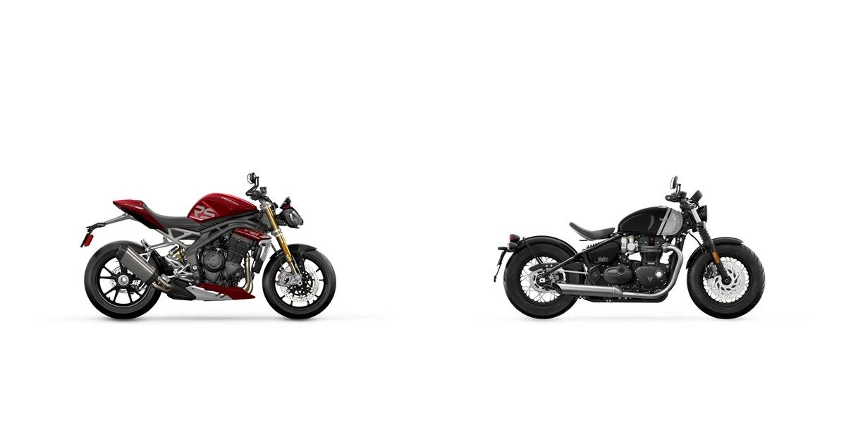 Motorrad Vergleich Triumph Speed Triple 1200 RS 2024 vs. Triumph ...